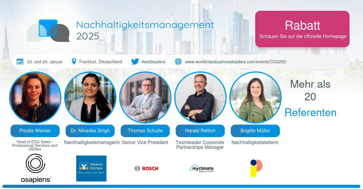 Nachhaltigkeitsmanagement 2025