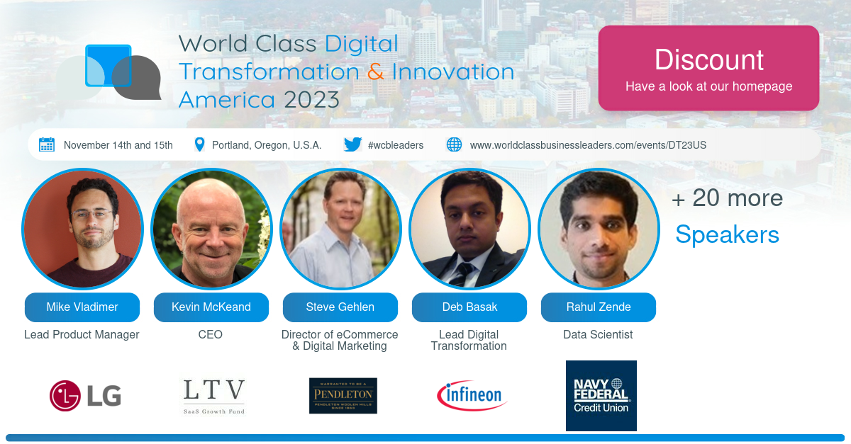 World Class Digital Transformation & Innovation in Corporate America 2023